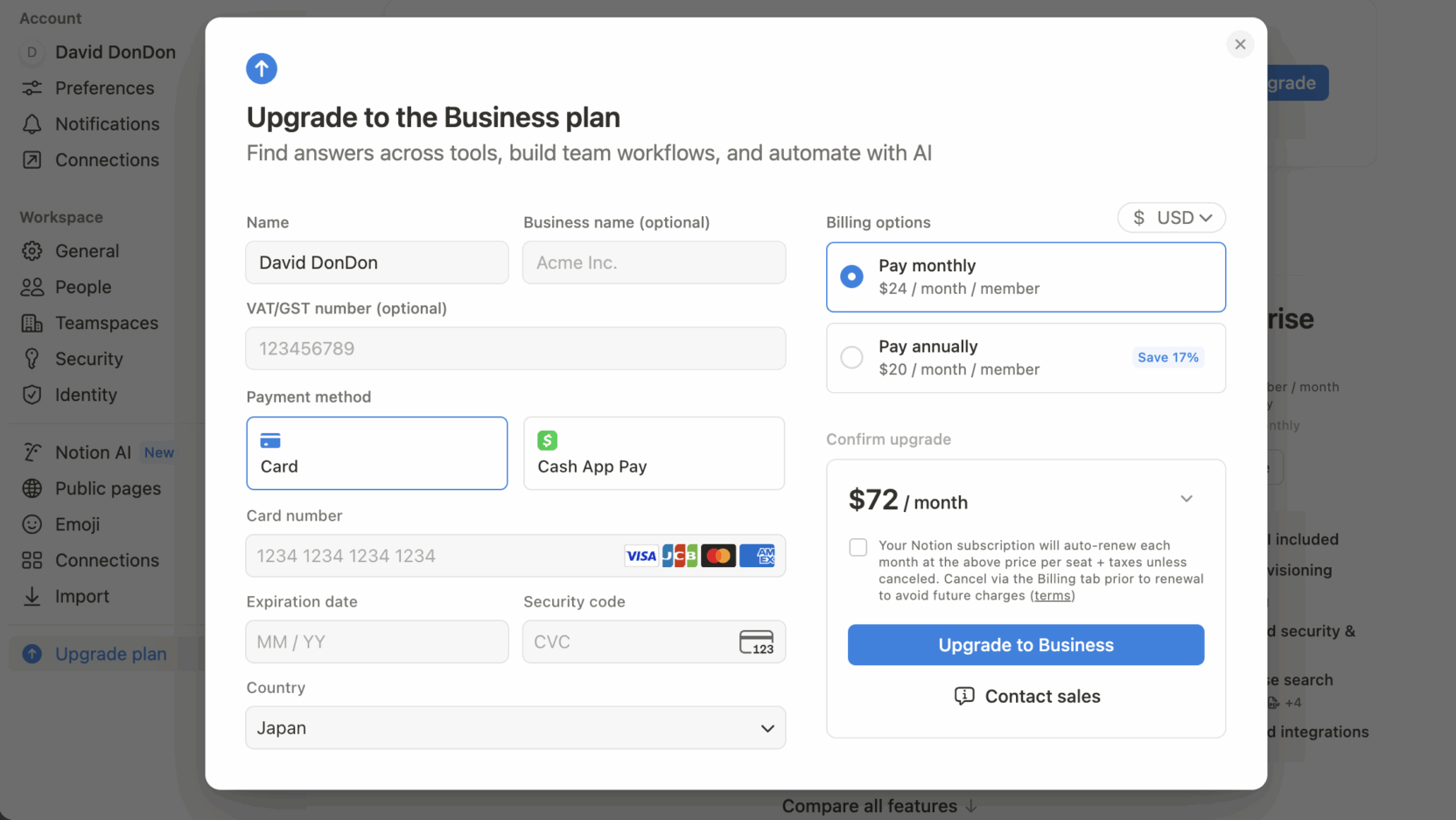 Notion Subscription Guide: How to Pay with a Virtual Card