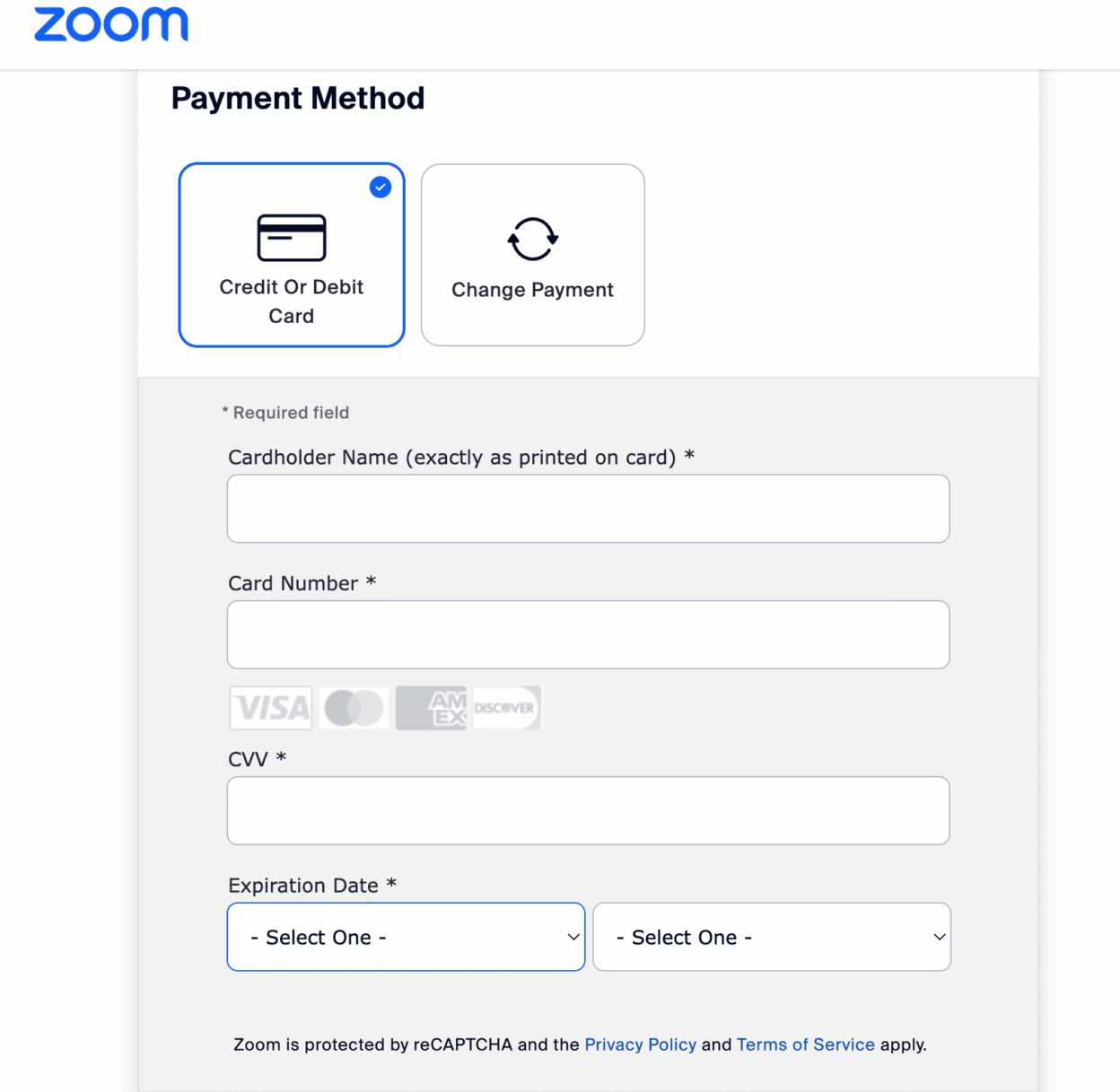 How to Use a Virtual Card to Pay for Zoom