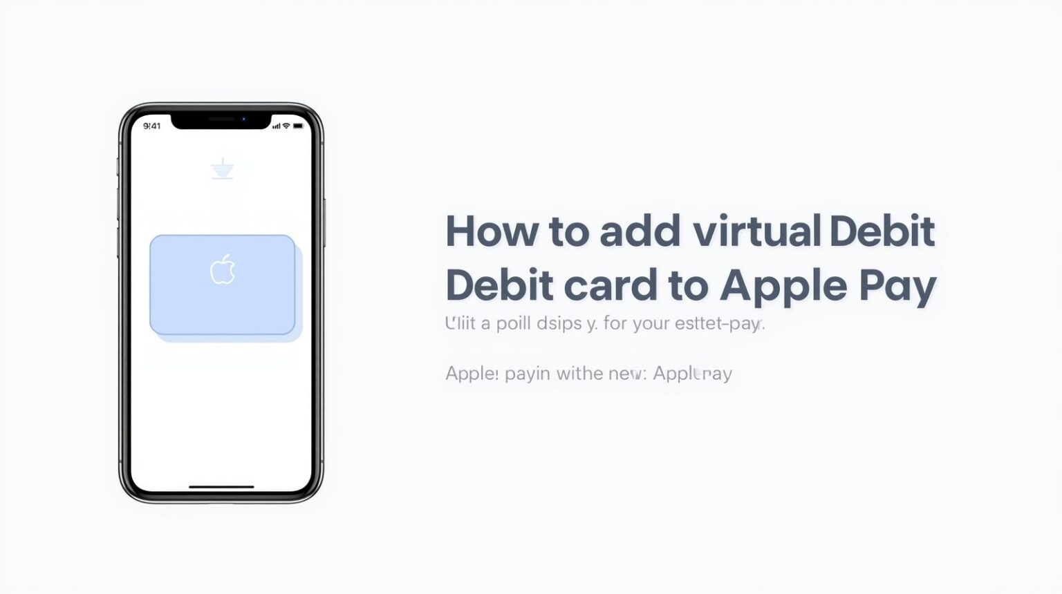 How to Add a Virtual Debit Card to Apple Pay in 2025 - BUVEI How to Add ...