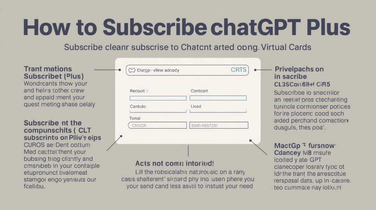 Subscribe to ChatGPT Plus Using a Virtual Card – 2025 Guide