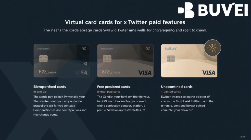 Virtual Cards for X (Twitter) Paid Features Explained